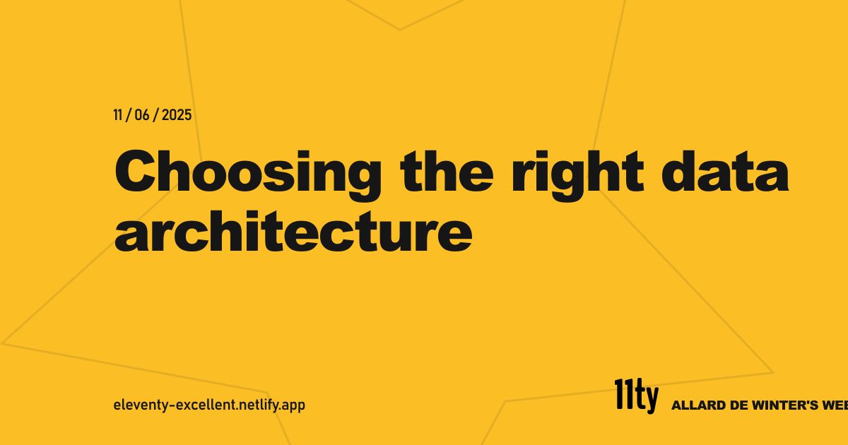Choosing The Right Data Architecture 6459