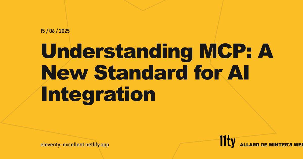 Understanding MCP: A New Standard for AI Integration